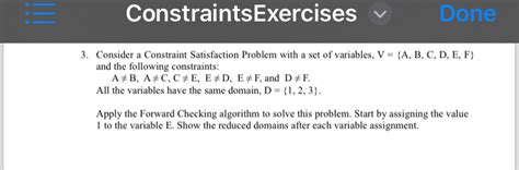 Solved Constraintsexercises3 ﻿consider A Constraint