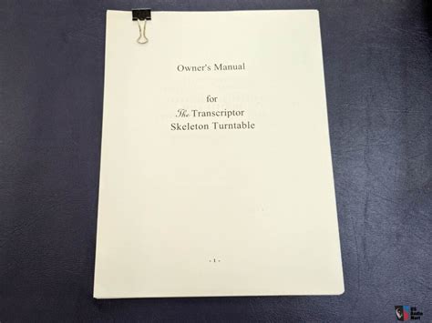 Rare Transcriptors Skeleton Turntable With Vestigial Tone Arm Photo