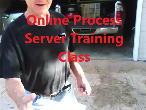 How To Become A Process Server Training Course Process Server Training