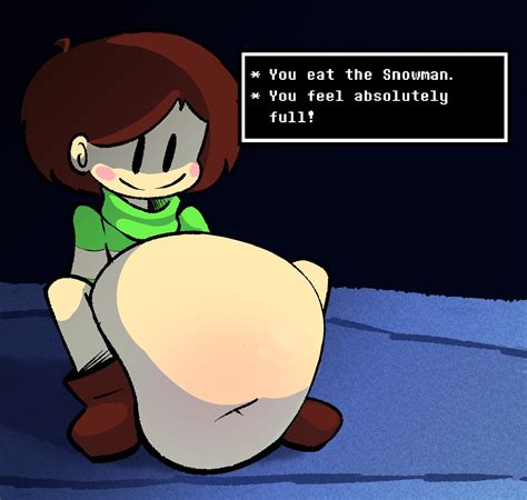 Rule 34 5l0shy Belly Belly Overhang Big Belly Chara Huge Belly Large Belly Text Box Undertale