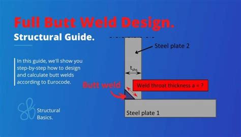 Butt Weld Design [structural Calculation] Structural Basics
