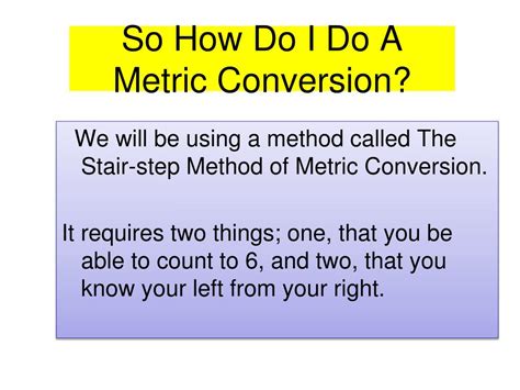 Ppt Metric Conversions Ladder Method Powerpoint Presentation Free Download Id 6736324