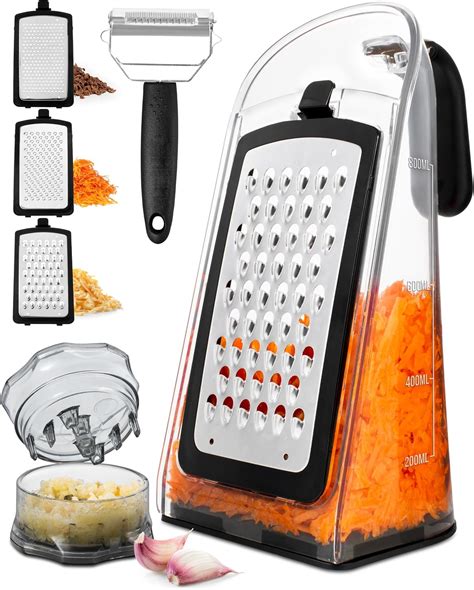 Jp Cheese Grater With Garlic Crusher Box Grater Vegetable
