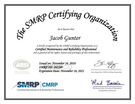 Jacob Gunter Cmrp On Linkedin Cmrp Certification Maintenance