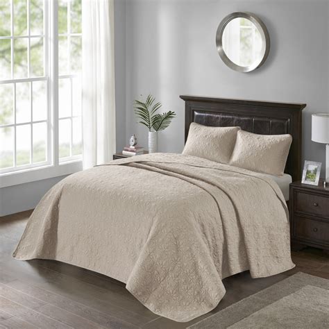 Xylbina King Reversible Bedspread Set With Antimicrobial Protection