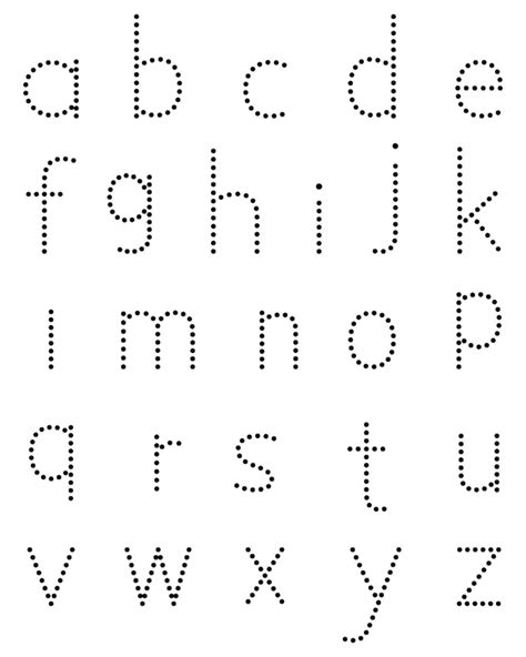 Premium Vector Dotted Alphabet Letters A To Z Lowercase