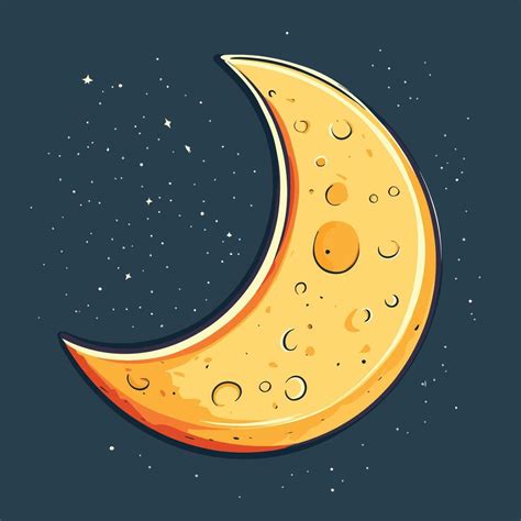 Dibujos Animados Nuevo Luna Icono Con No Sombra 54338421 Vector En Vecteezy