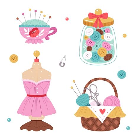 Sewing Basket Vectors And Illustrations For Free Download Freepik
