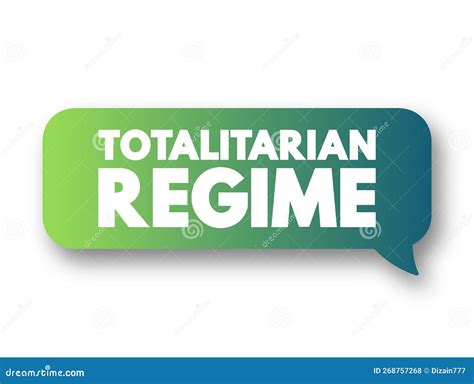 Totalitarian Regime Form Of Government And Political System That