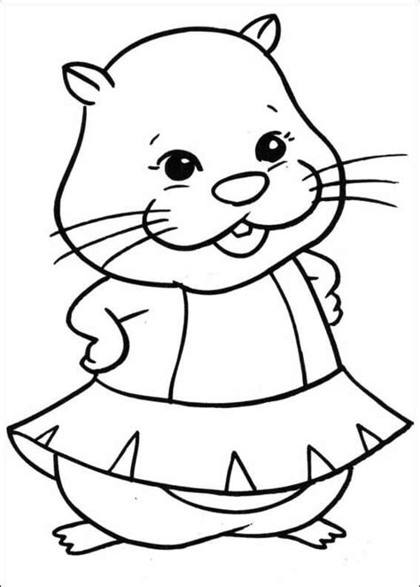 Zhu Zhu Pets Coloring Page