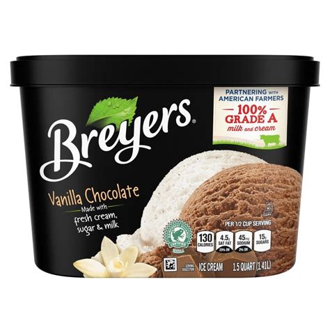 Extra Creamy Chocolate Breyers® Ice Cream Breyers Natural Vanilla