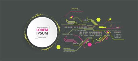 Abstract Technology Concept Computer Code Vector Image