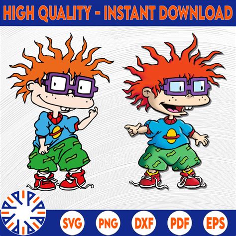 Chuckie Finster Rugrats Svg Png Dxf Cricut Silhouette Cu Inspire