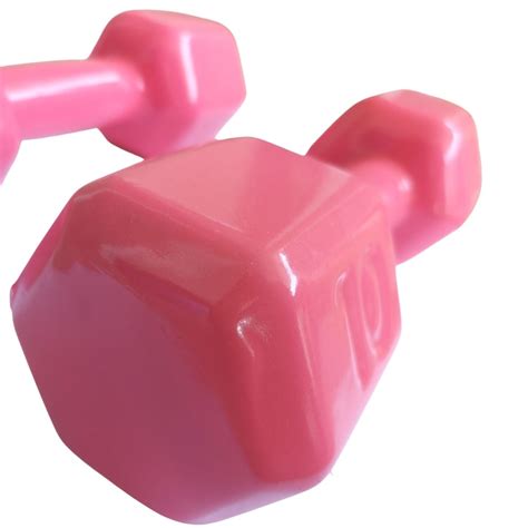 Halter 10 Kg Emborrachado Rosa Par Halteres 10kg Emborrachado Sextavado Rosa Astfit