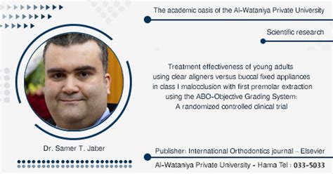 Treatment Effectiveness Of Young Adults Using Clear Aligners Versus