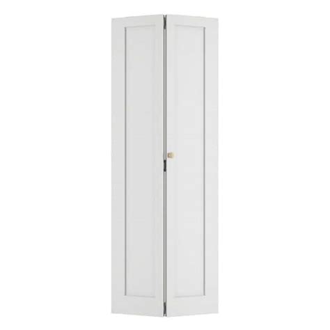 Goldenpoley 30 In X 784 In 1 Panel Hollow Core White Primed Composite Mdf Bi Fold Door With