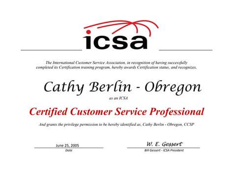 Icsa Ccsp Certificate Pdf 1 Pdf