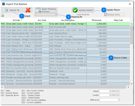 Itr14 Trial Balance Import