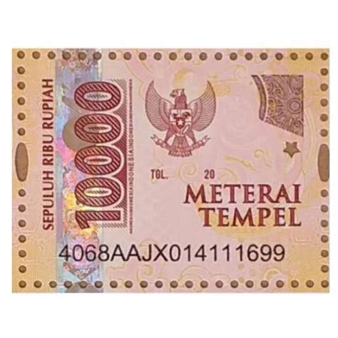 Jual Materai 10000 Asli Shopee Indonesia