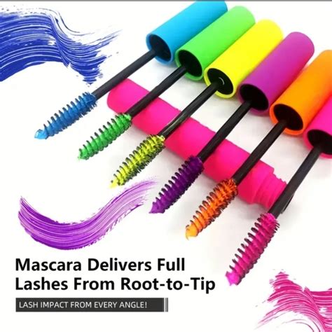 Onlinebodega Finds Makeup 6pc Color Waterproof Mascara Longlasting
