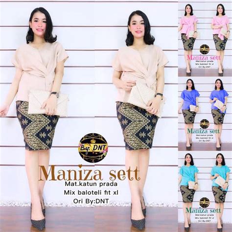 Jual Maniza Set Kebaya Modern Shopee Indonesia