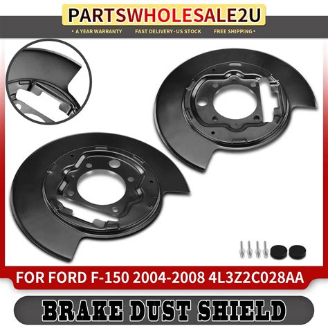 2pcs Rear Left And Right Brake Dust Shield For Ford F 150 2004 2005 2006