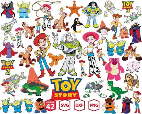 Toy Story Bundle Svg Toy Story Characters Svg Toy Story Cricut File