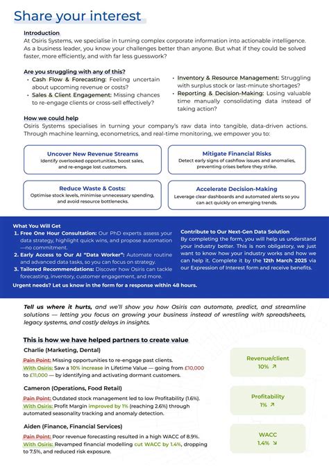 Dataanalysis 12thmarch Dataanalysissolutions Osiris Systems Limited