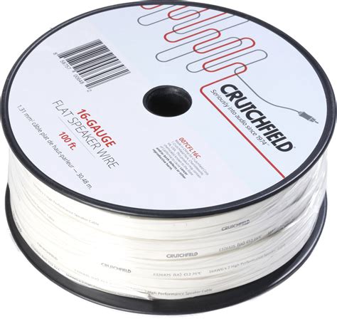 Customer Reviews Crutchfield Flat Speaker Wire 100 Ft Roll 16 Gauge