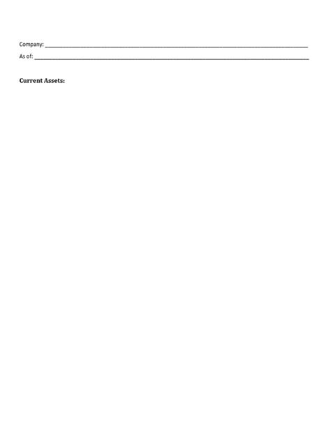 Bal Sheet Pdf Equity Finance Balance Sheet