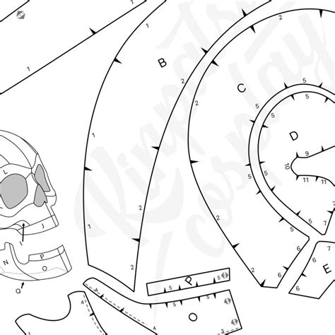 Foam Skull Pattern Digital Download Kinpatsu Cosplay