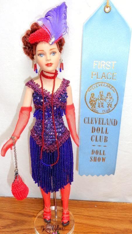 Ooak Red Hat Society Flapper Tiny Kitty 10 Doll Tonner Award Winner W