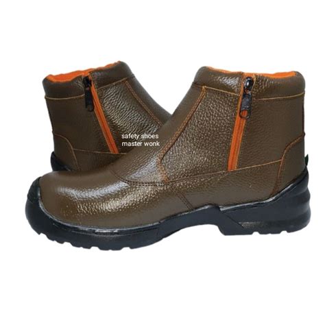 Jual Sepatu Safety Kiings Kulit Asli Sol Ruber Asli Ujung Besi