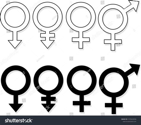 Sex Symbols Vector Illustration Different Signes Stock Vector Royalty