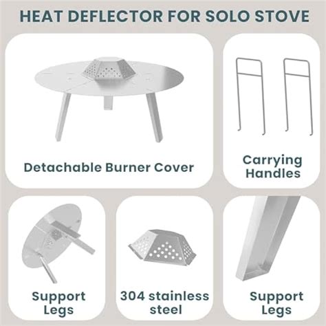 Heat Deflector For Solo Stove Bonfire 19 5 304 Global Ubuy