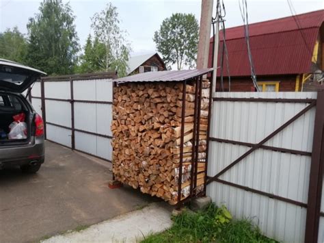 Дровник для дачи уличный из металла - купить у производителя в Москве с ...