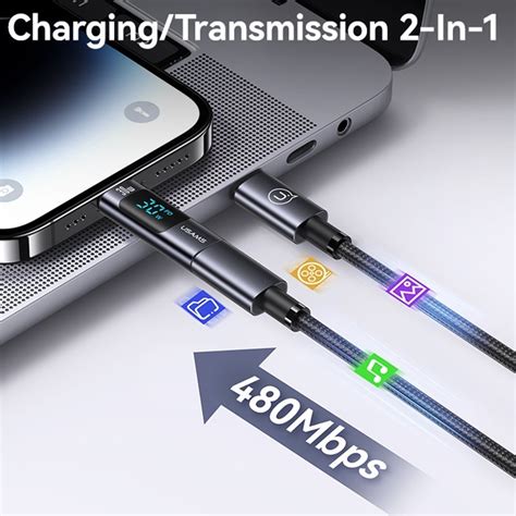 Usams Us Sj Au Pd W Usb C Type C To Pin Aluminum Alloy Digital Display Adapter