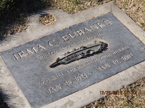 Irma Eubanks 1924 2002 Calabasas Ca 3 Memories 3 Followers Gravesite And Burial