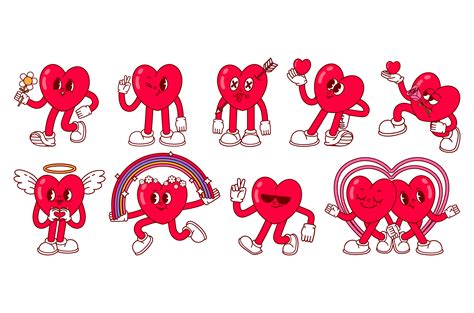Heart Character Love Mascot Hearts An Object Graphic By Winwin Art