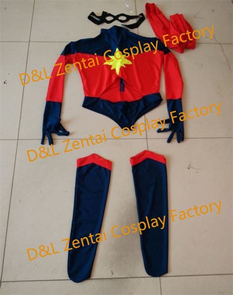 Warbird Binary Ms Captain Marvel Superhero Costume [mm1837] 36 99
