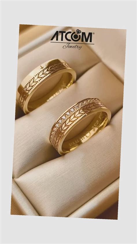 Couple Ring Matching Gold Wedding Rings Indian Couple Engagement