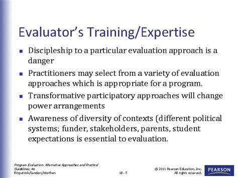 Program Evaluation Alternative Approaches And Practical Guidelines By