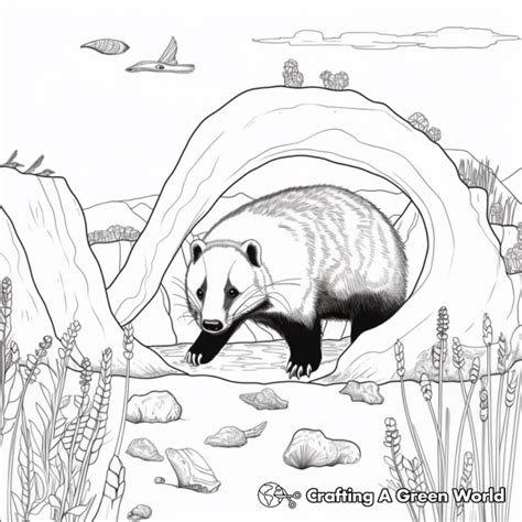 Badger Coloring Pages Free And Printable