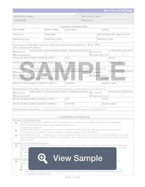 Finra Rev Form U4 Fill Out Online Pdf Formswift