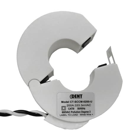 200a Split Core Toroidal Hinged Current Transformer Dent Instruments