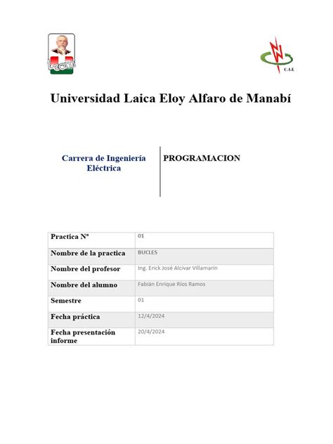Bucles En Diagrama De Flujo Pdf Programación De Computadoras