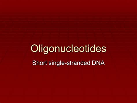 Diy Primer Design Oligonucleotides For Special Applications In