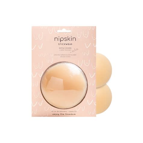 Cubre Pezones Nipskin Plus10 Cm Silicona Tono Vainilla Pack X 2 Und