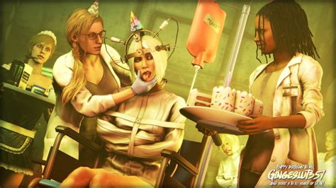 Rule 34 3d Anal Annette Birkin Asylum Bald Ball Gag Bare Shoulders