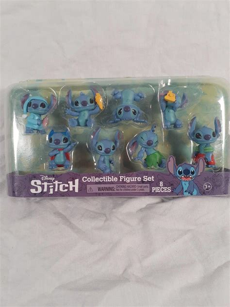 Disney Lilo And Stitch Collectible Stitch Figure Set 8 Piece 2021 Brand
